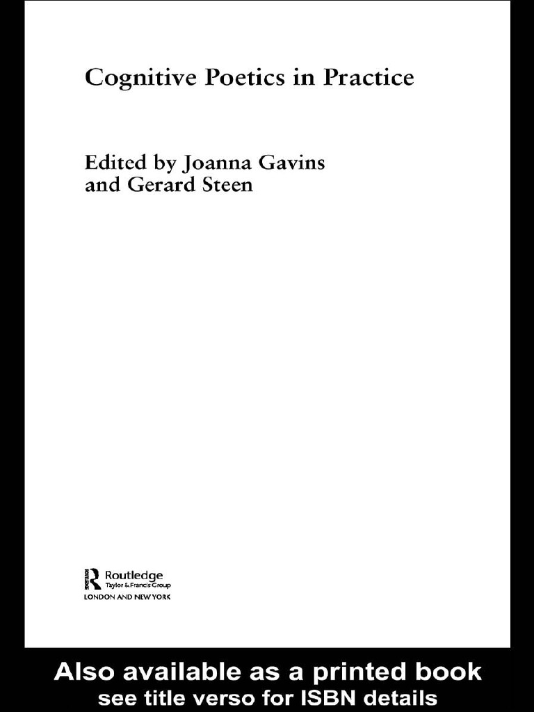 Joanna Gavins - Cognitive Poetics in Practice (2003) | PDF ...