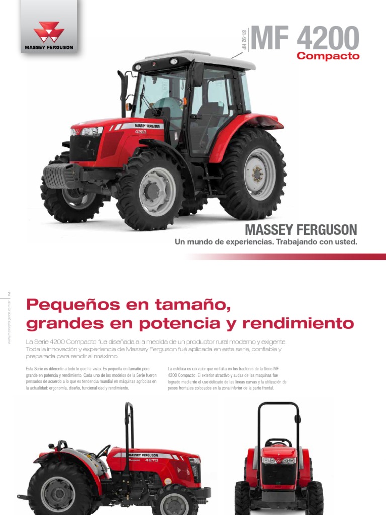 Ficha Tecnica - Tractor PDF | PDF | Tractor | Tracción en las cuatro ruedas