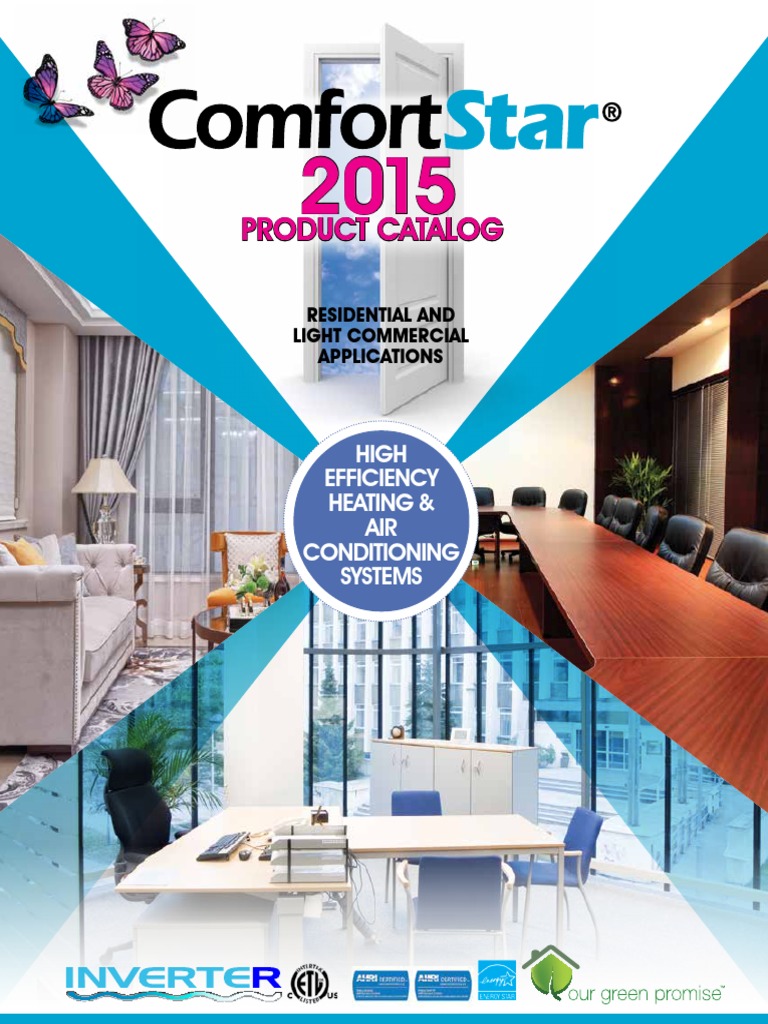 2015 Comfortstar Catalog PDF | PDF | Air Conditioning | Power Inverter
