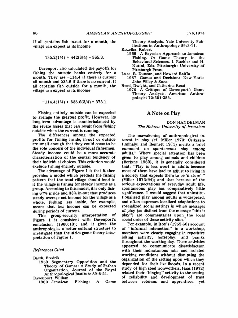 For Its: American Anthropologist | PDF | Anthropology | Reality