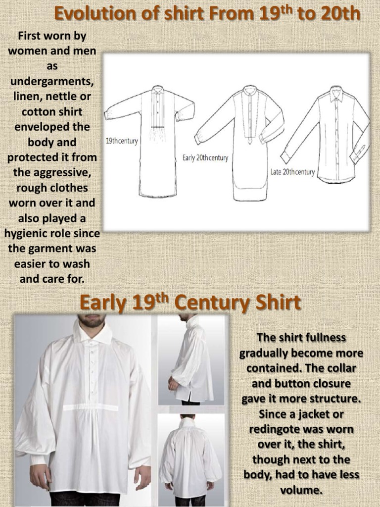 History of Shirt Styles: 19th-20th Century | PDF | Shirt | Clothing