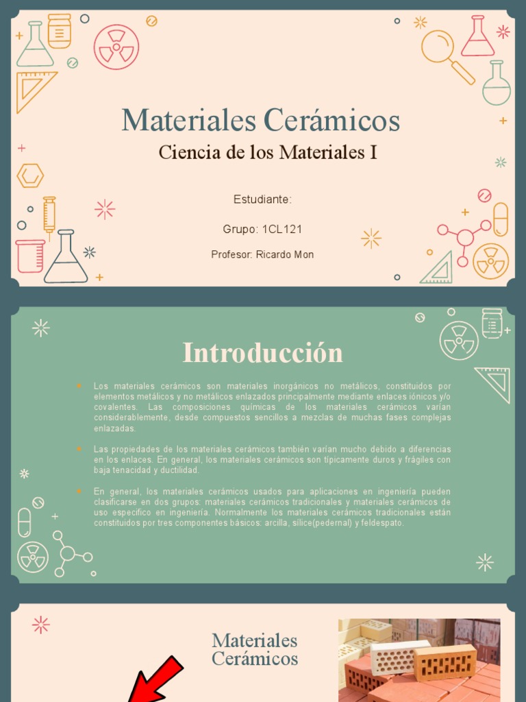 Materiales Cerámicos 1 | PDF | Ingeniería Cerámica | Enlace químico