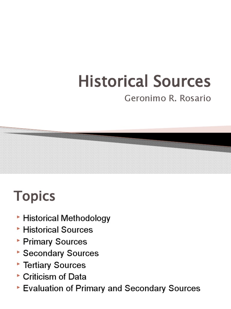 Evaluating Historical Sources: A Comprehensive Guide to Differentiating ...