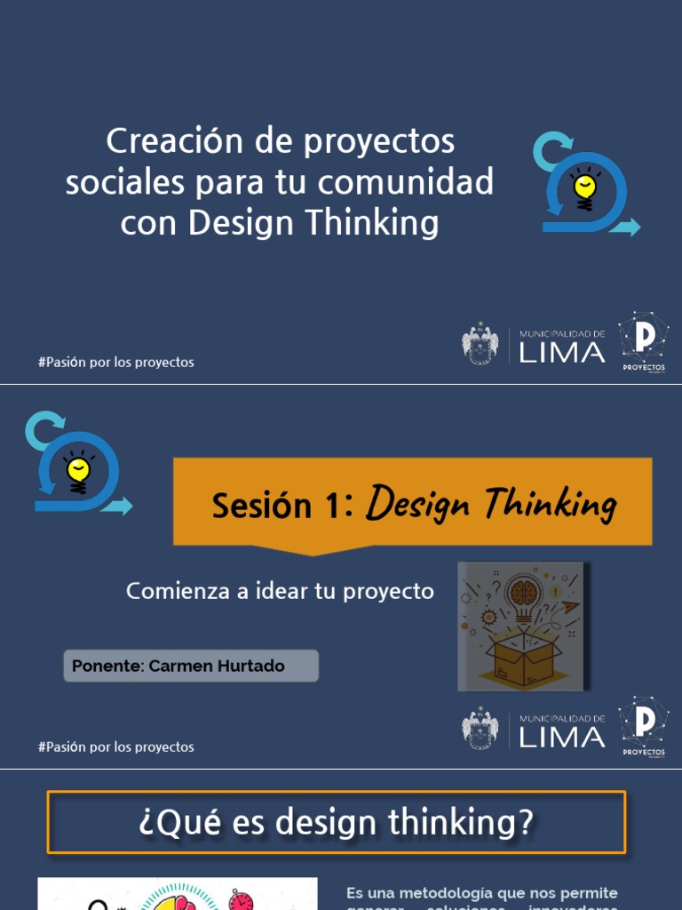 Sesión 1 - DESIGN THINKING PDF | PDF | Diseño | Comunicación