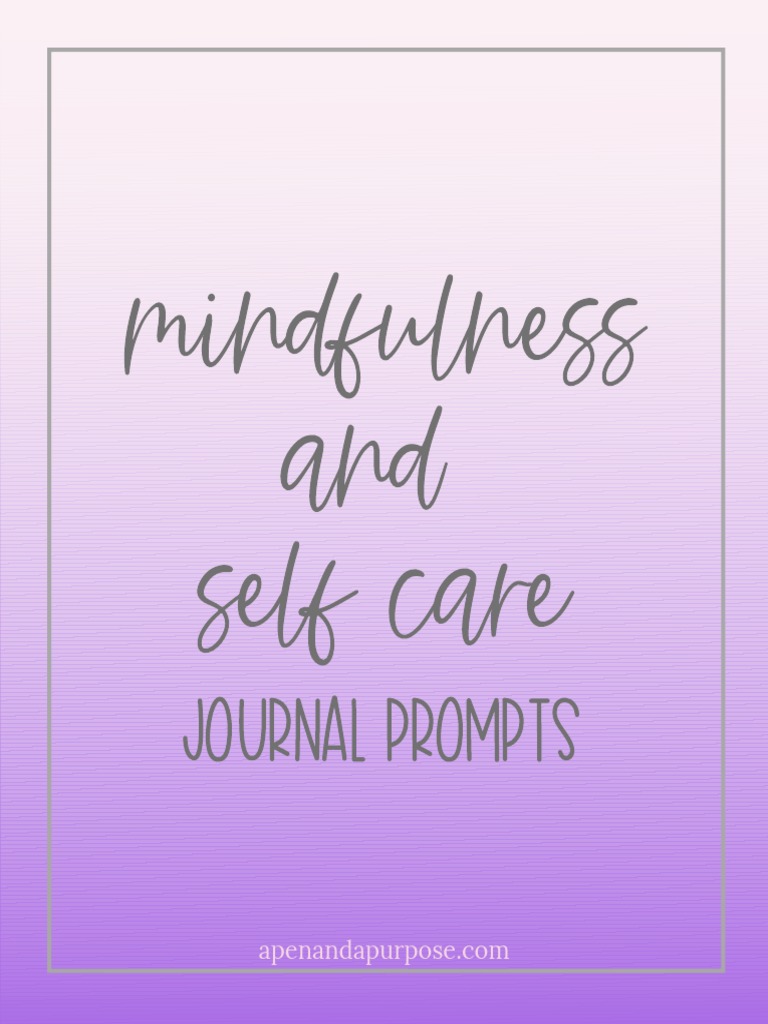 Mindful Journal Prompts | PDF