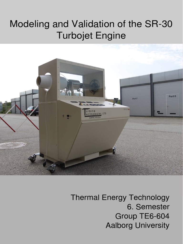 SR-30 Turbojet Engine Modeling Report | PDF | Jet Engine | Turbine