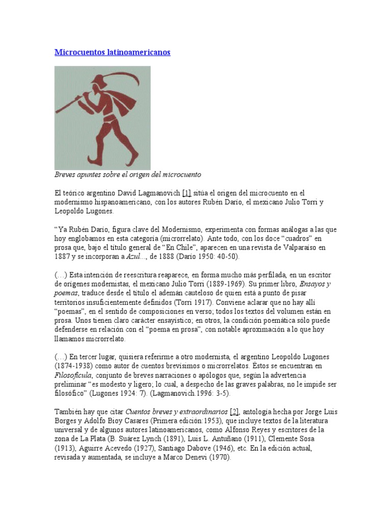 Origen del Microcuento Latinoamericano | PDF | Cuentos | Poesía