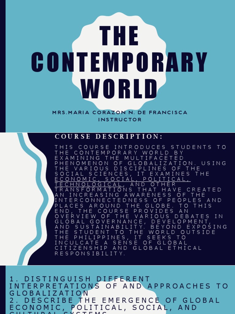 Contemporaryworld PDF | PDF | Globalization | Policy