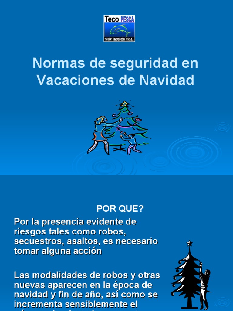 Normas de Seguridad en Navidad | PDF