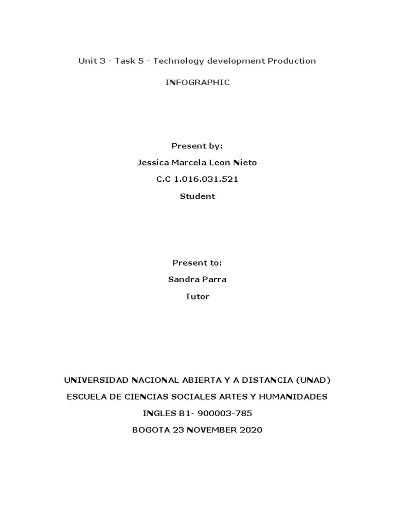 Unit 3 - Task 5 - Technology Development Production Infographic | PDF