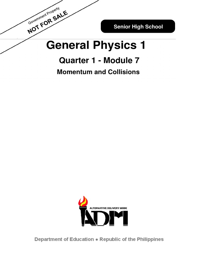General Physics12 Quarter 1 Module 7 Pdf Pdf Momentum Collision