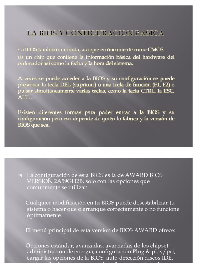 La Bios Configuracion y Como Instalar Windows XP | PDF | Bios | Archivo ...