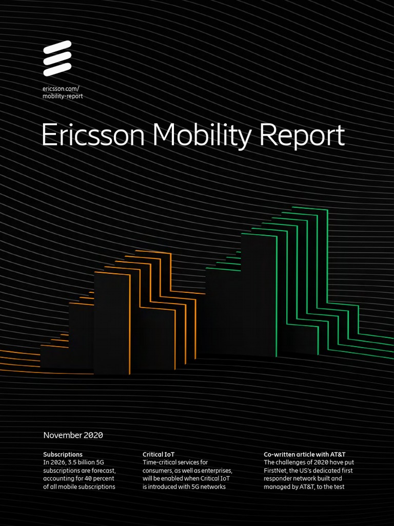 November 2020 Ericsson Mobility Report PDF | PDF | Mobile Broadband ...
