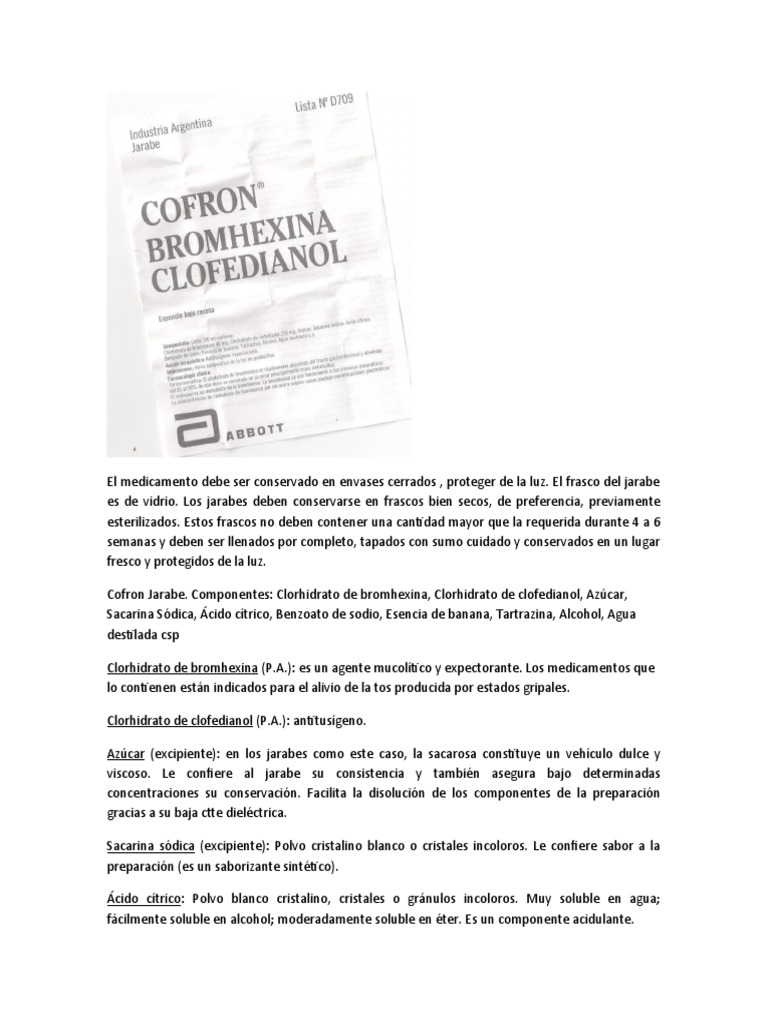 Cofron Jarabe | PDF