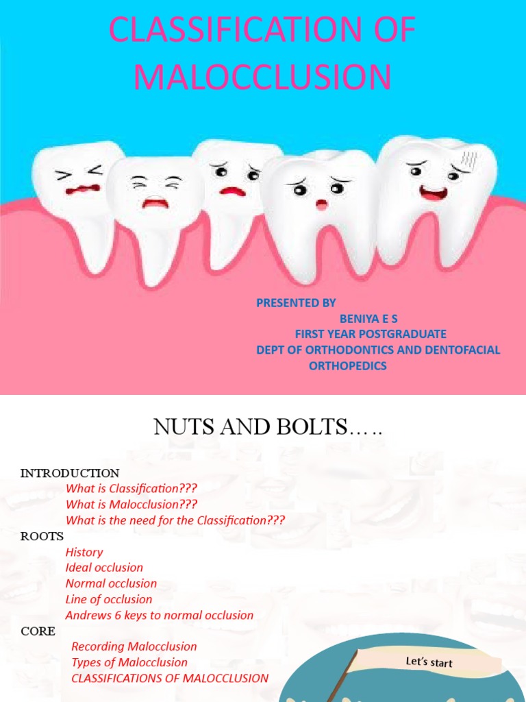 Classification of Malocclusion | PDF | Dentistry Branches | Dental Anatomy