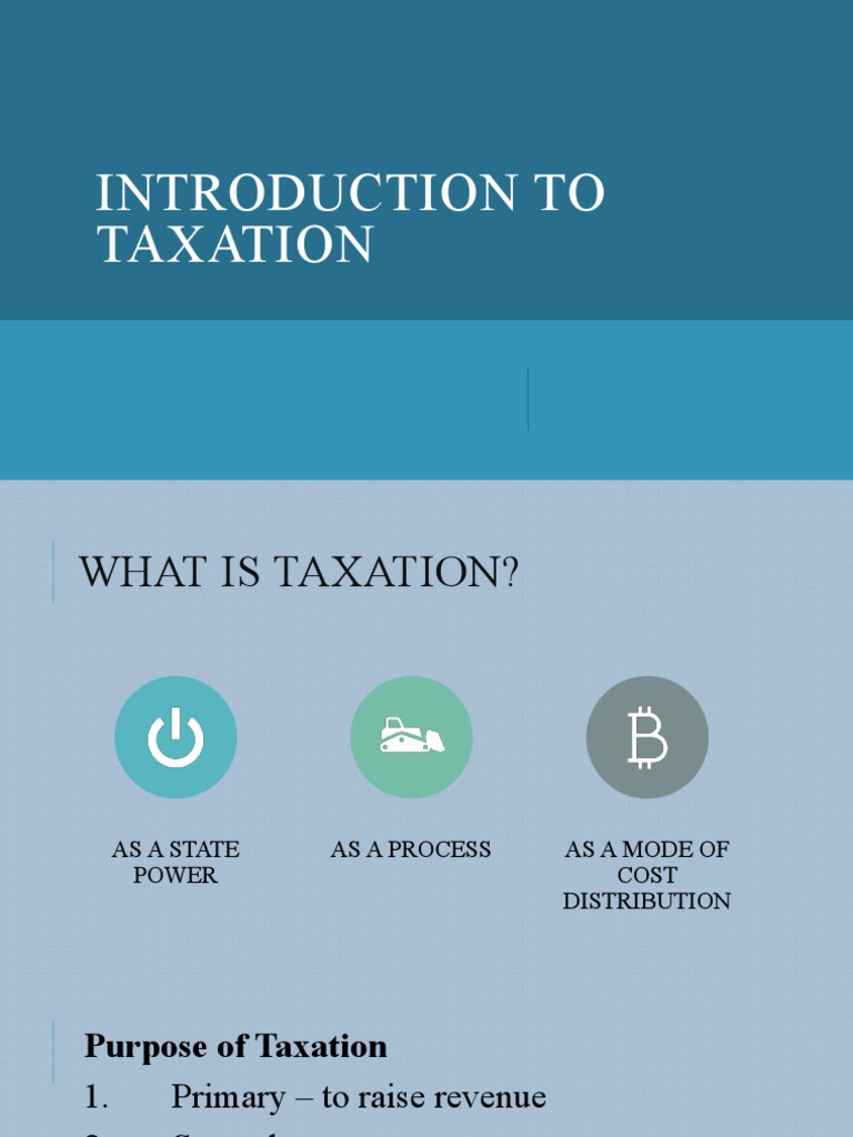 Introduction To Taxation | PDF | Double Taxation | Tax Exemption