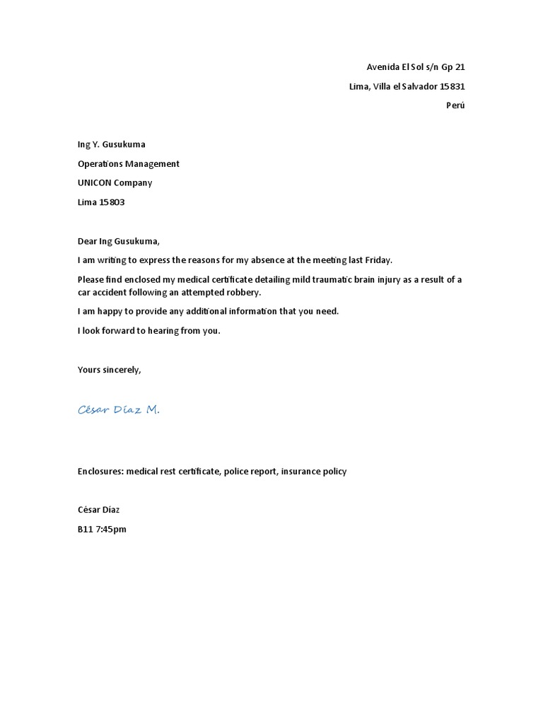 Formal Covering Letter - CESAR | PDF