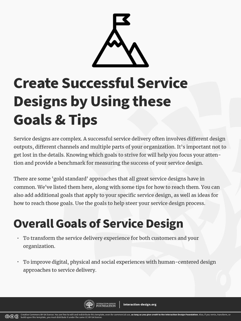 Create Successful Service-Designs Template | PDF | Creative Commons ...