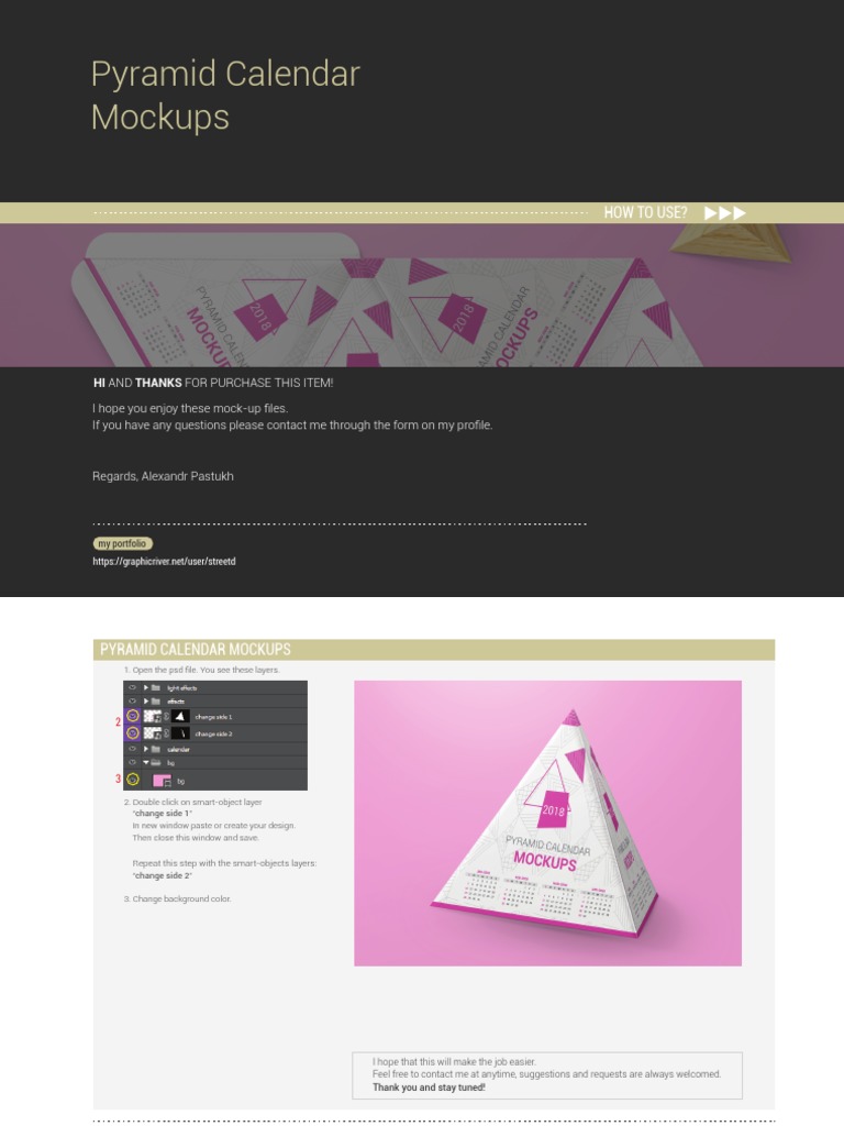 Pyramid Mockup Instruction | PDF