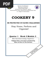 Tle Grade 9 (Cookery&Bpp) Syllabus | PDF | Cakes | Hors D'oeuvre