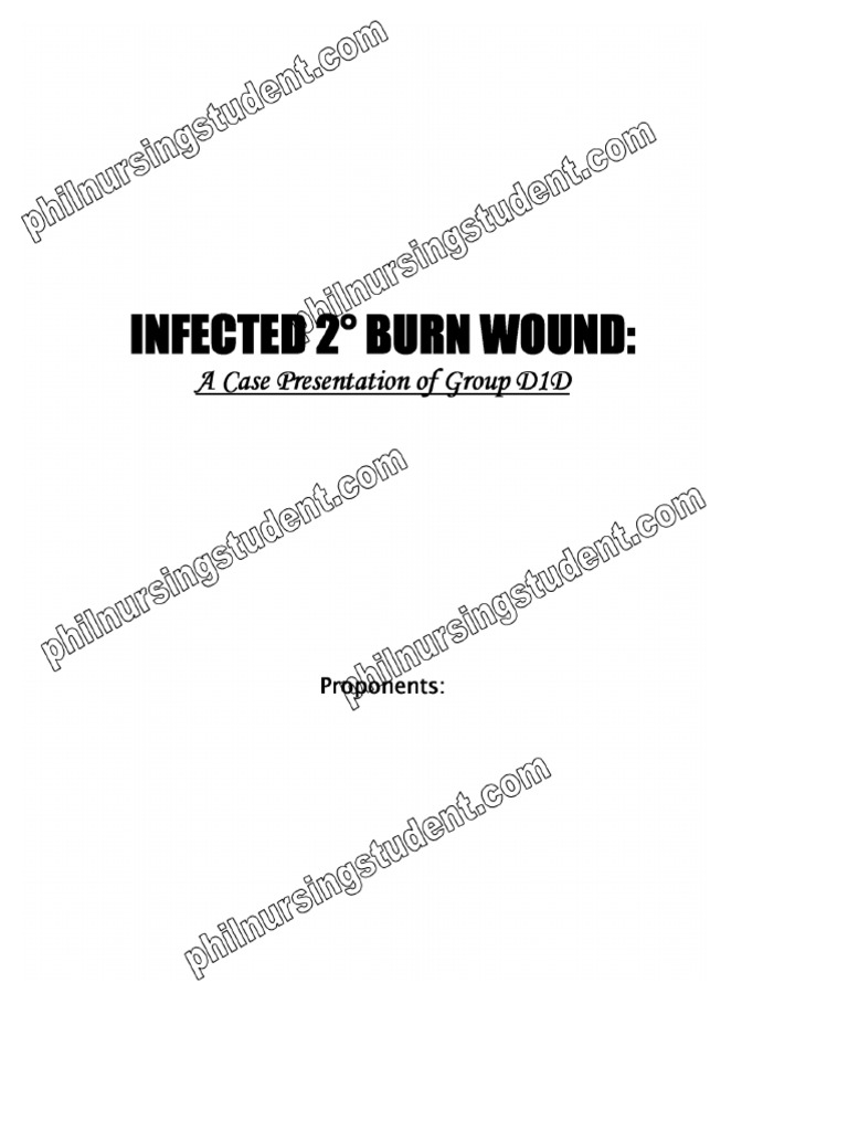Nursing Case Study Burns PDF | PDF