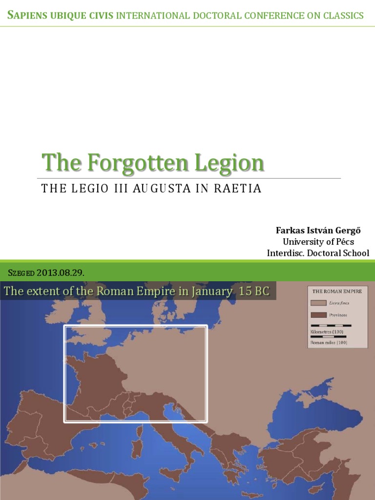 The Forgotten Legion Raetia PDF | PDF | Roman Legion | Ancient Europe