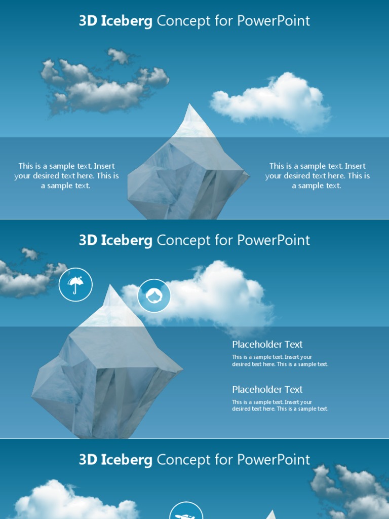 3D Iceberg Concept for PowerPoint | PDF | Computers