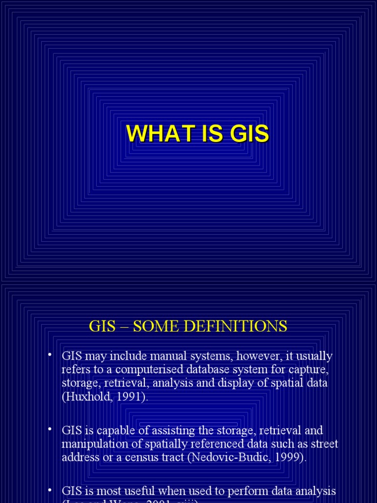 Gis Introduction | PDF | Geographic Information System | Databases