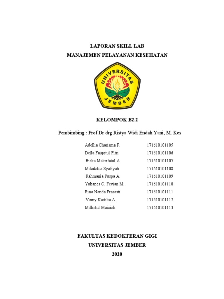 Laporan Skill Lab b2.2 (Pertemuan 1) | PDF