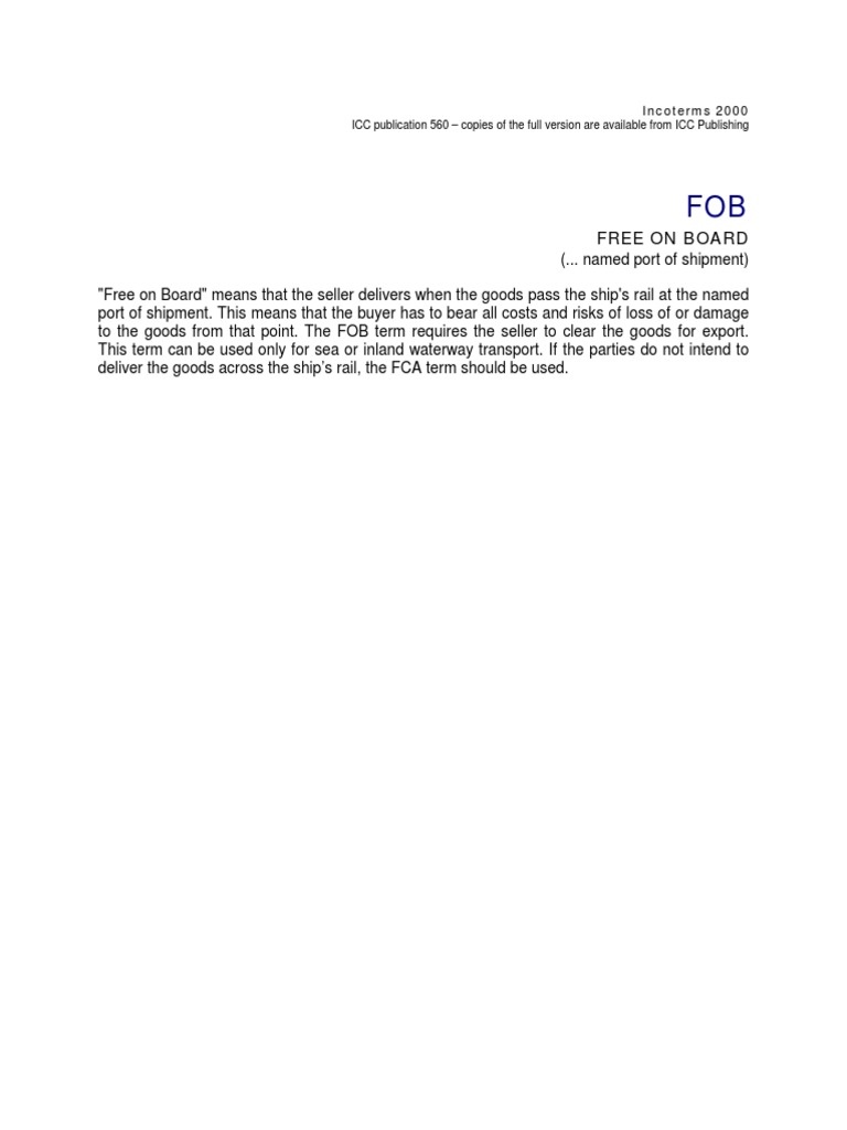Fob PDF | PDF