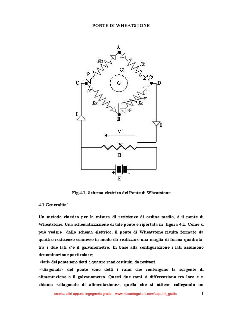 Ponte Di Wheatstone | PDF