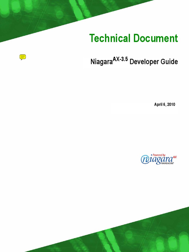 Niagara AX - Developer Guide | PDF | Application Programming Interface | Class (Computer ...