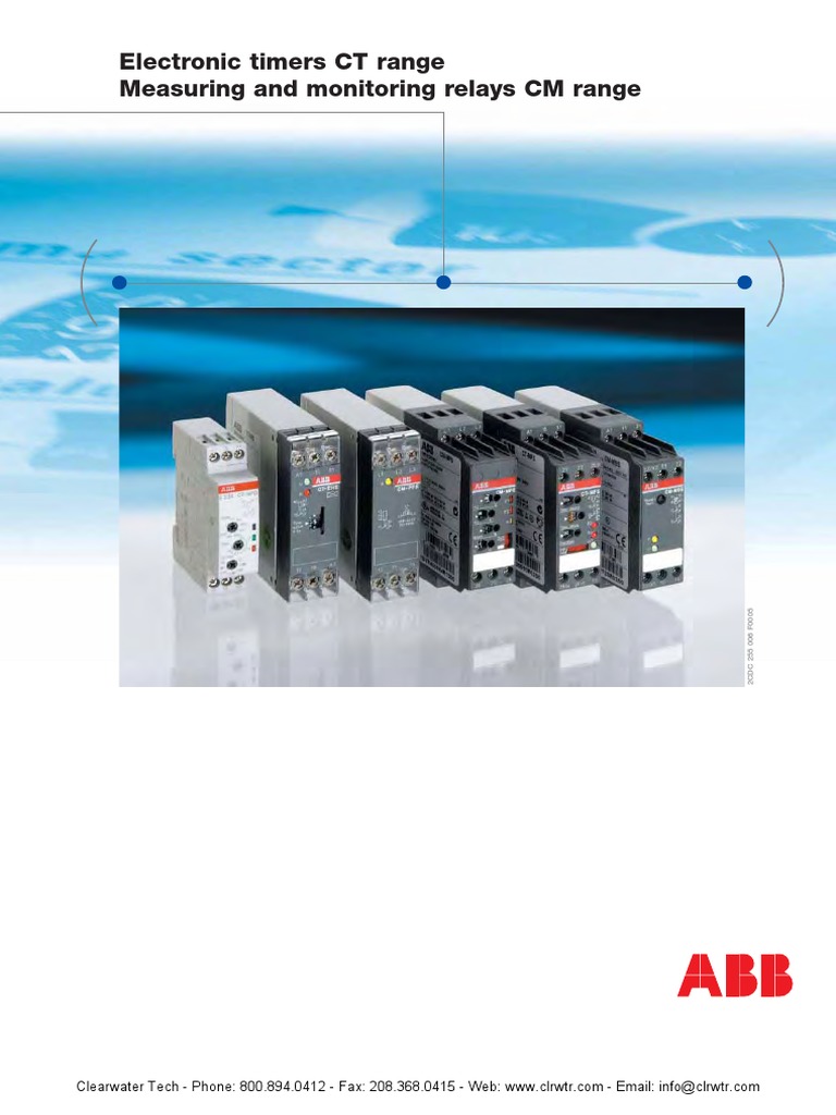 ABB Timers Monitoring Relays PDF | PDF | Switch | Timer