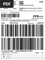 Sample JNT Waybill | PDF