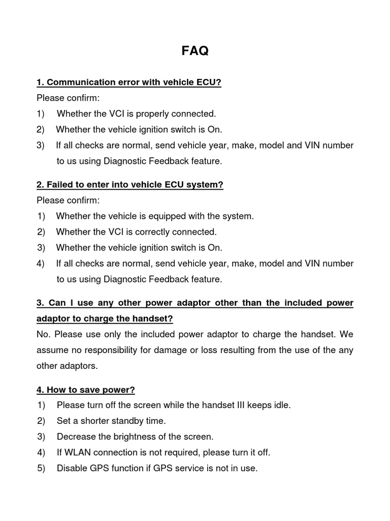 Communication Error With Vehicle ECU? | PDF