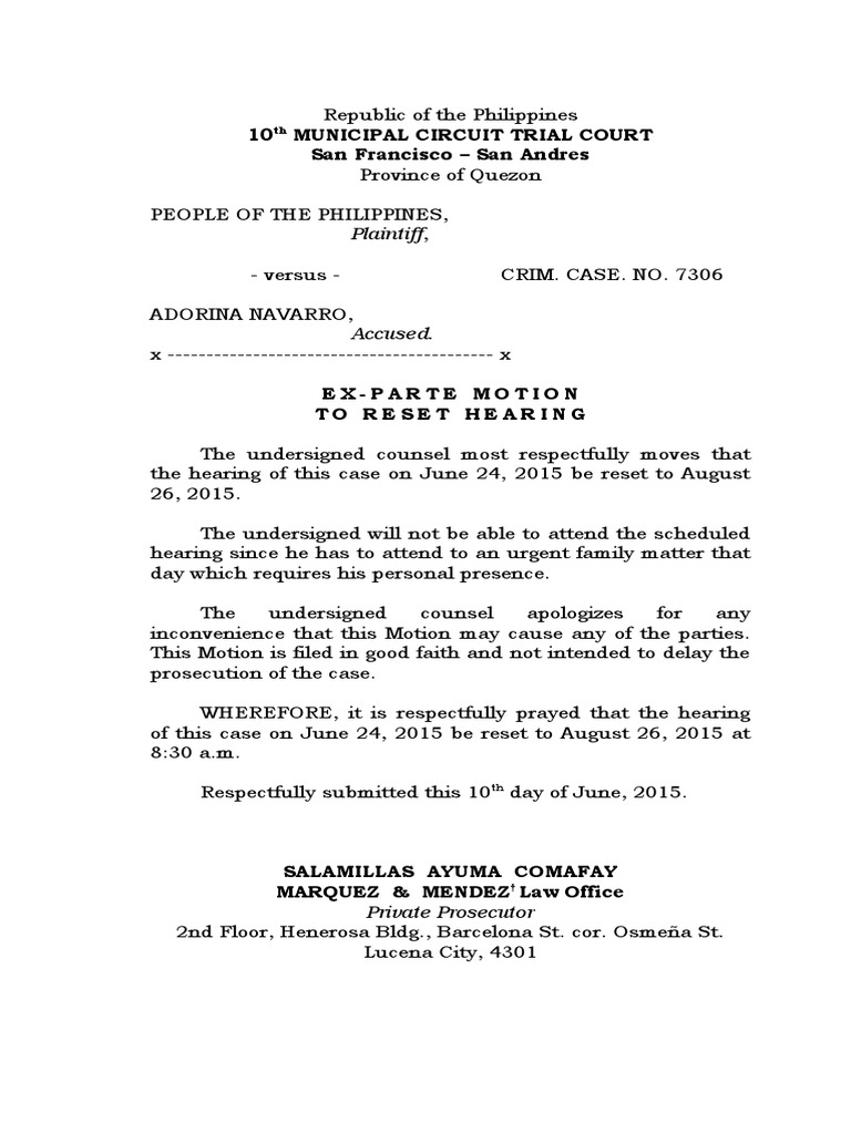 San Francisco Cases - Motion To Reset | PDF | Judiciaries | Justice