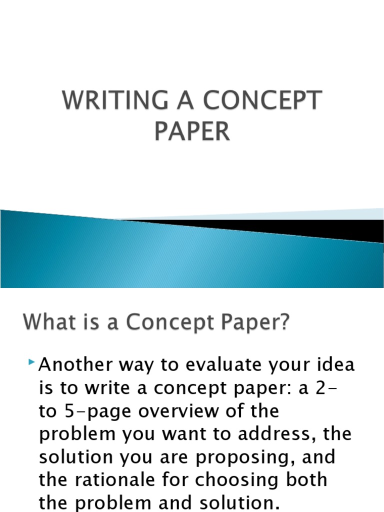 Writing A Concept Paper | PDF | Academic Discipline Interactions ...