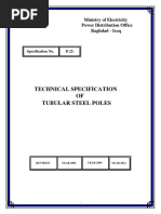 Tubular Steel Poles Specification | PDF | Specification (Technical ...
