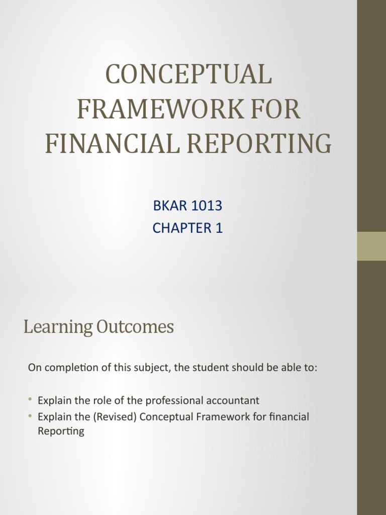 Revised Conceptual Framework Overview | PDF | International Financial ...