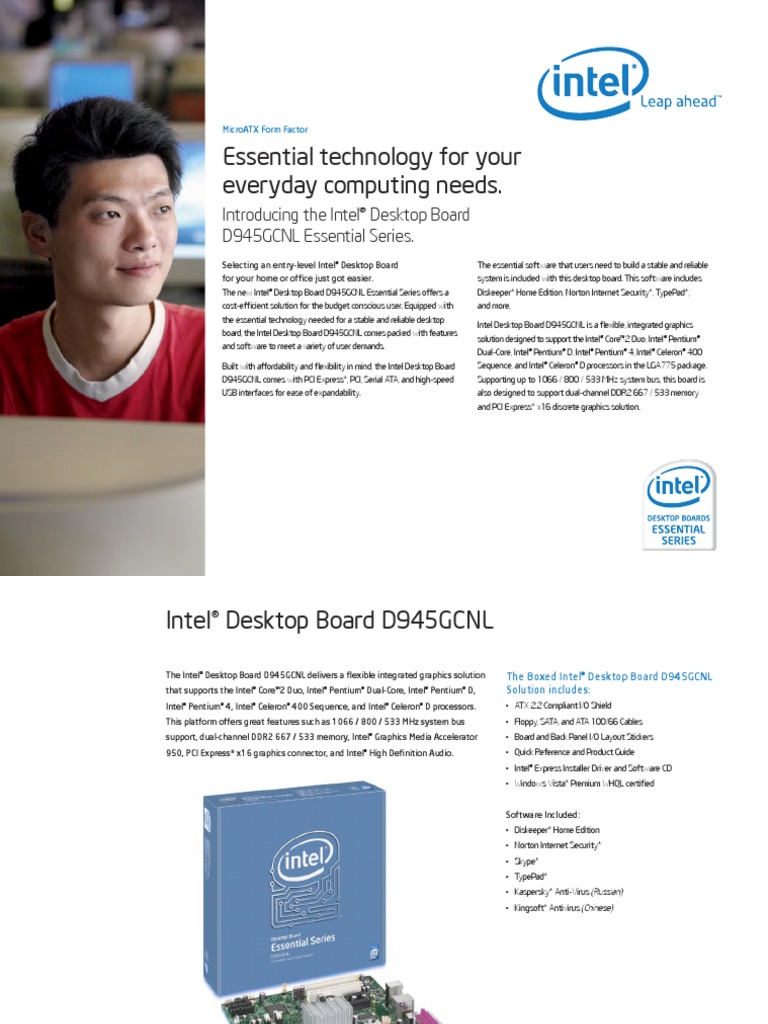 Intel Desktop Board d945gcnl blkd945gcnl Manual de Usuario | PDF | Intel | Bios