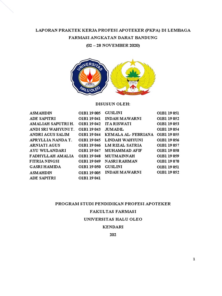 Laporan PKPA di LAFI AD Bandung | PDF
