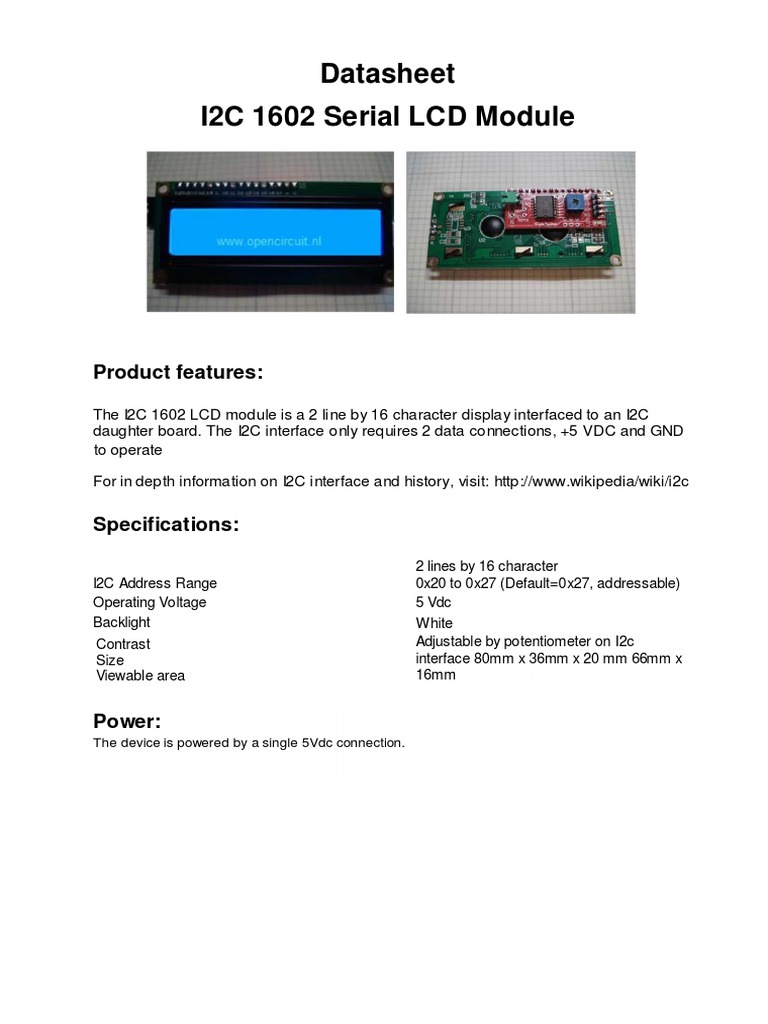 18 - Datasheet LCD PDF | PDF