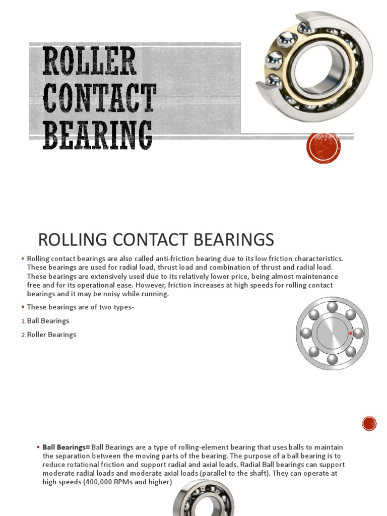 Design of Roller Contact Bearing | PDF | Bearing (Mechanical) | Applied ...