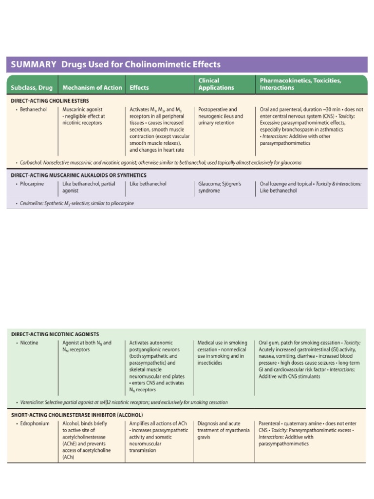 Drug Charts ANS | PDF