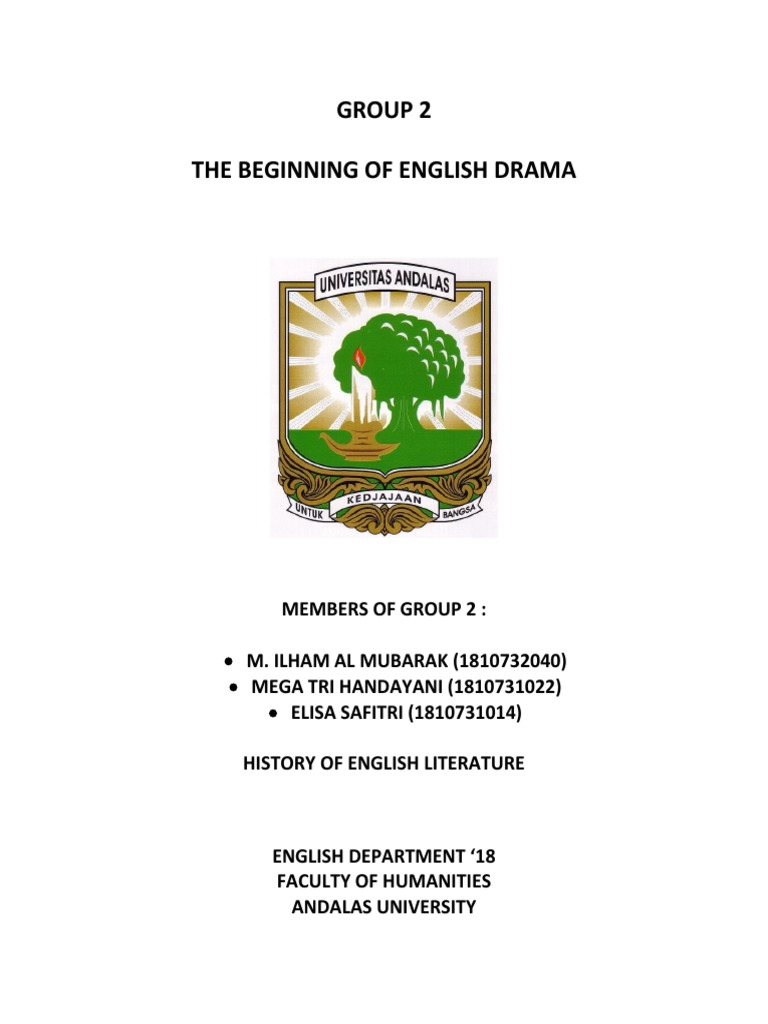 English Drama Origins for Students | PDF | Theatre | Entertainment ...