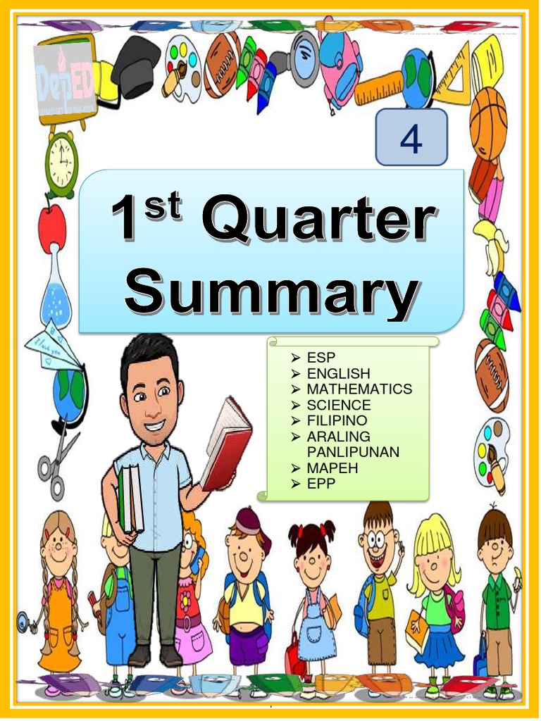 Grade 4 1st Quarter Summary | PDF