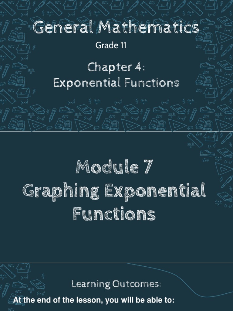 Gen Math Module 7 Graphing Exponential Functions and Its Properties ...
