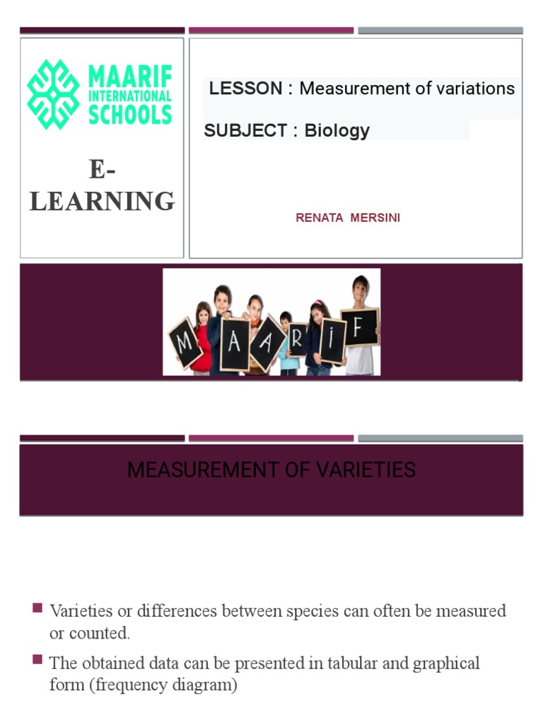 Measurement of Variations | PDF | Mean | Teaching Mathematics