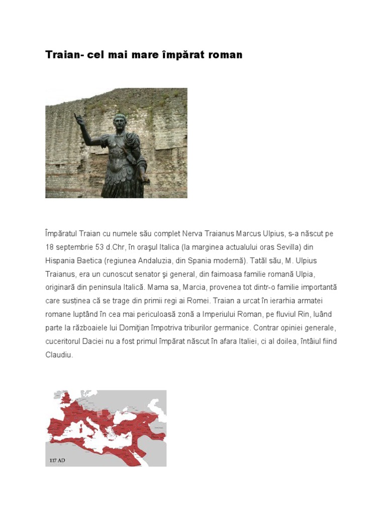 Traian Imparat Roman | PDF