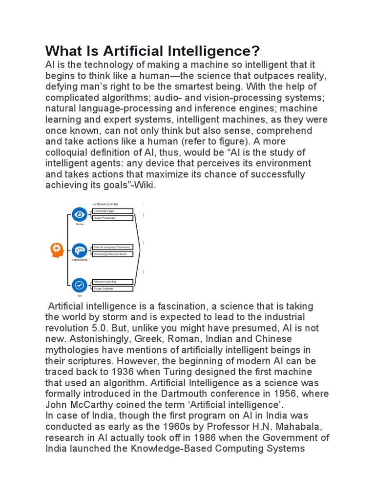 Artificial Intelligence | PDF | Artificial Intelligence | Intelligence ...